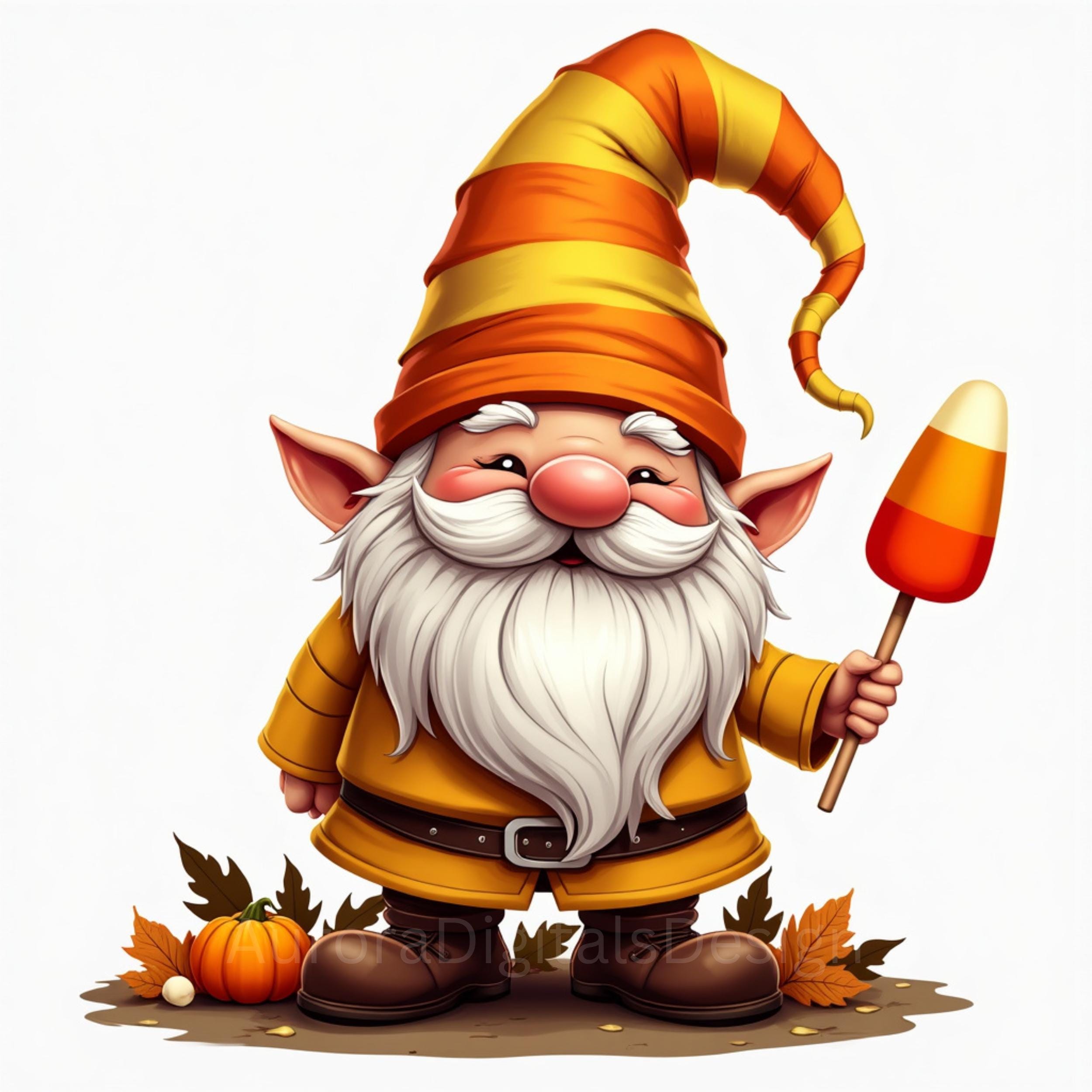 Candy Corn Gnomes Clipart, Set of 12 High-resolution Jpeg,svg ...