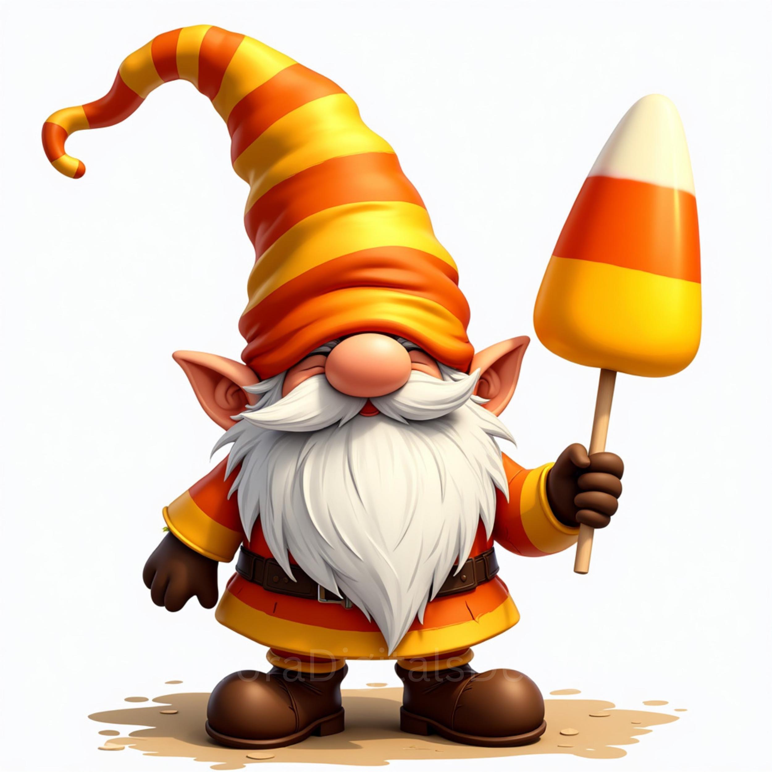 Candy Corn Gnomes Clipart, Set of 12 High-resolution Jpeg,svg ...