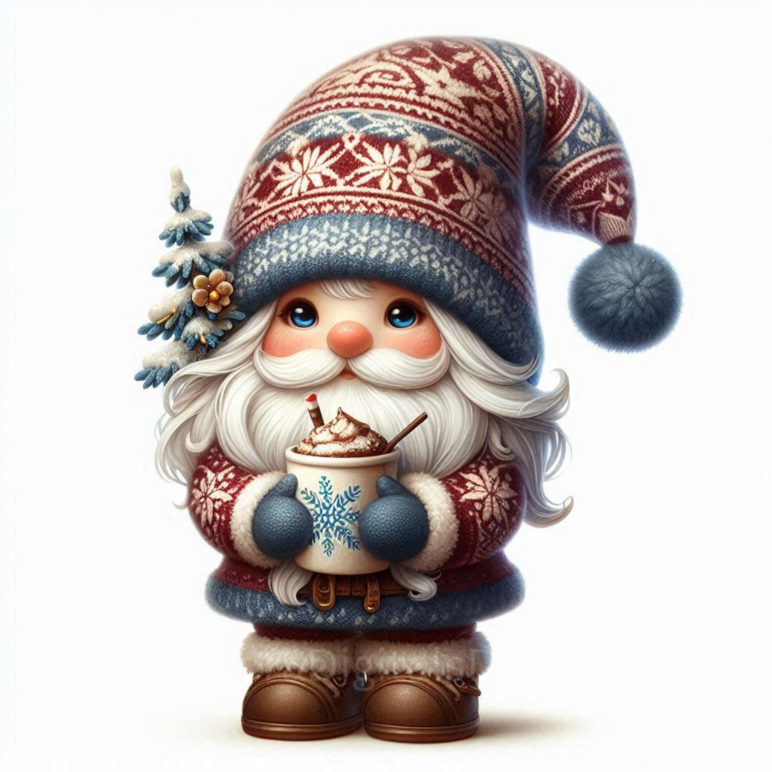 Winter Wonderland Gnomes Clipart - Set of 13 Christmas Gnomes JPEG ...