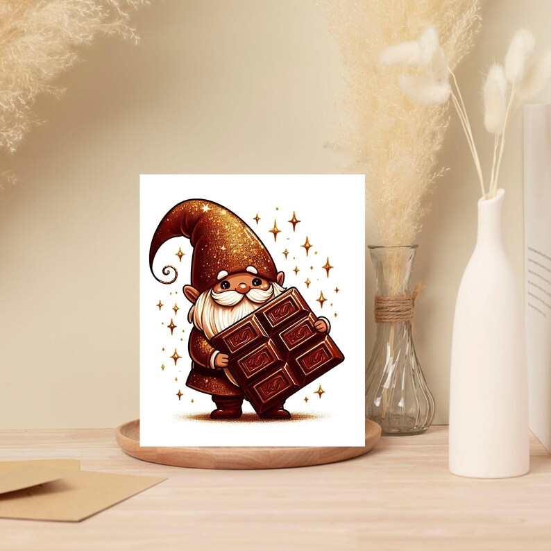 Chocolate Gnomes Clipart, Set of 12 High-resolution JPEG & SVG Files ...