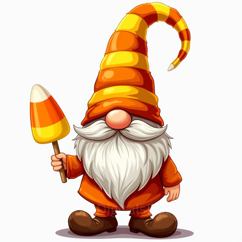 Candy Corn Gnomes Clipart, Set of 12 High-resolution Jpeg,svg ...