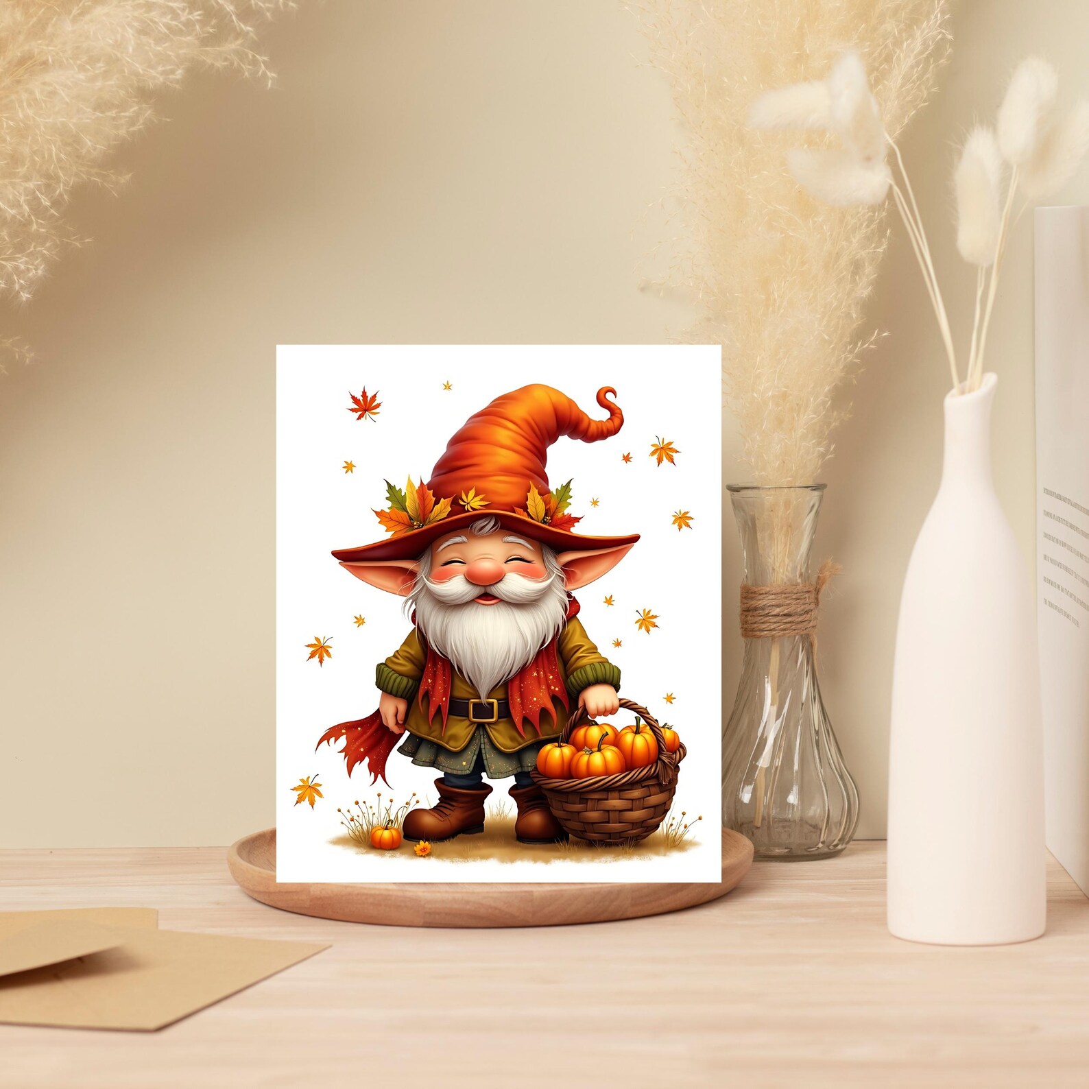 Autumn Gnomes Clipart, Set of 12 High-resolution JPEG, SVG Files Fall ...
