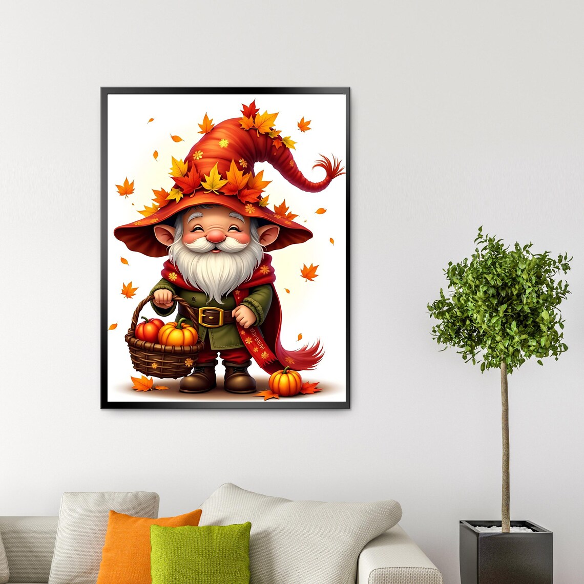 Autumn Gnomes Clipart, Set of 12 High-resolution JPEG, SVG Files Fall ...