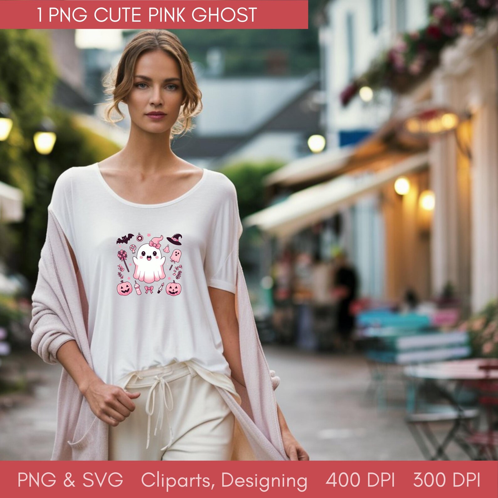 Cute Ghost Png,halloween Png,halloween Svg,halloween Ghost Png,pink ...