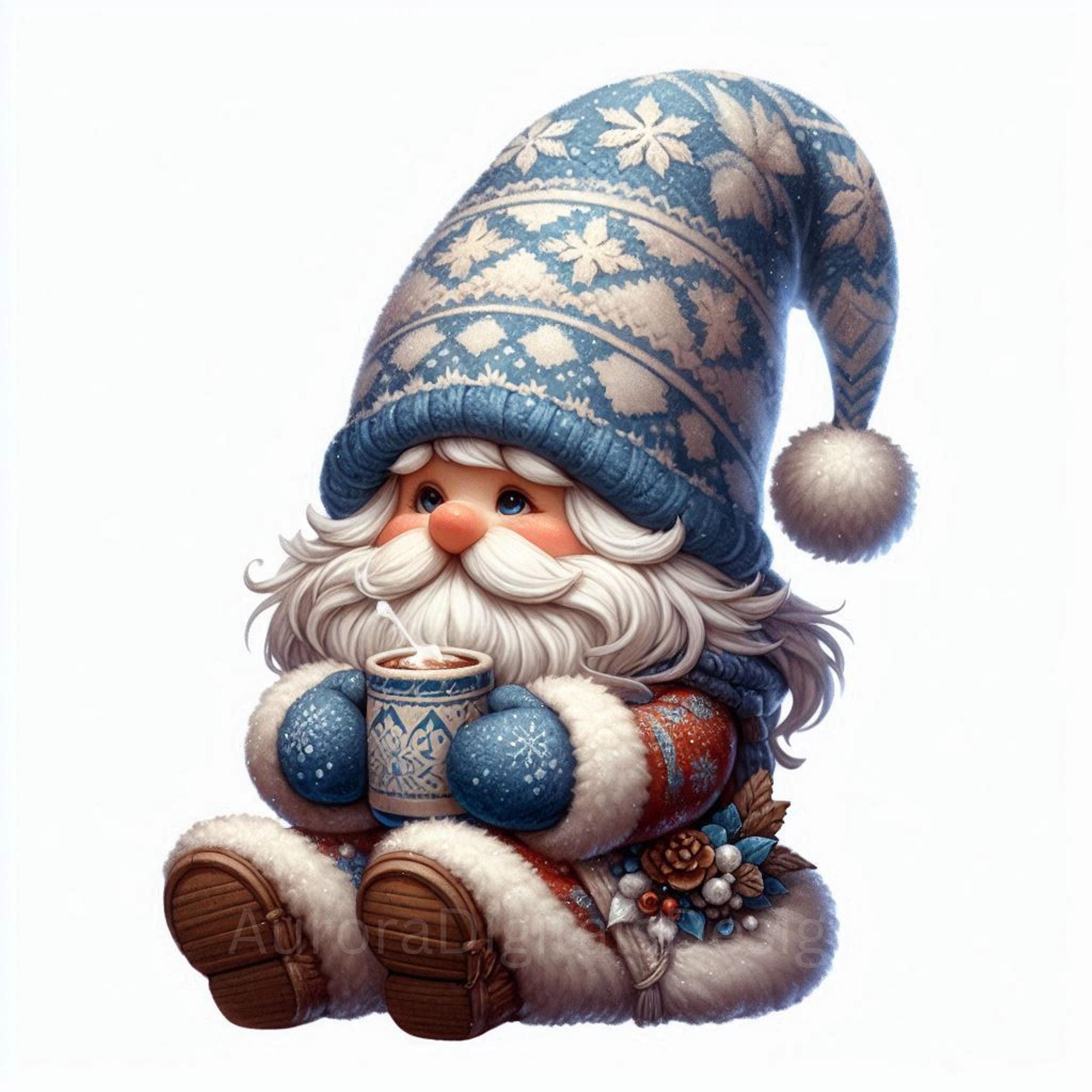 Winter Wonderland Gnomes Clipart - Set of 13 Christmas Gnomes JPEG ...