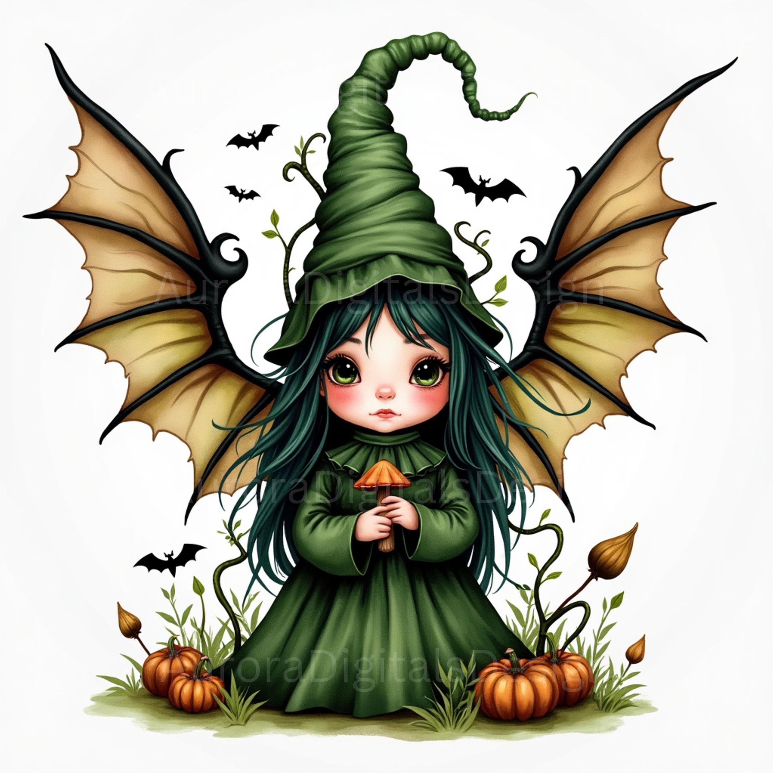 Forest Fairy Gnomes Clipart, Set of 10 Enchanting Gnome Illustrations ...