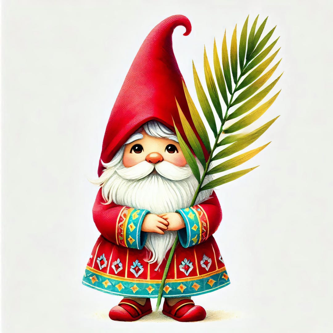 Religious Gnome Clipart , Easter Gnome, Set of 12 High-resolution JPEG ...