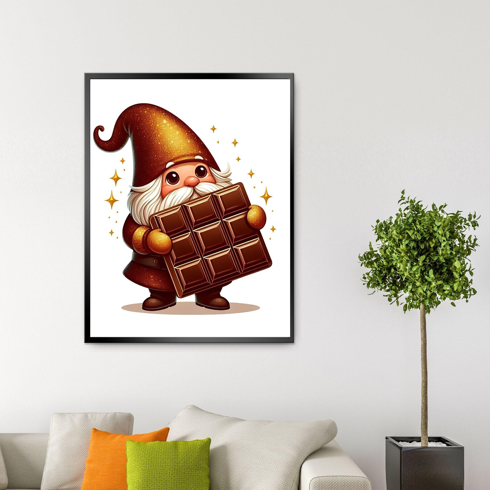 Chocolate Gnomes Clipart, Set of 12 High-resolution JPEG & SVG Files ...