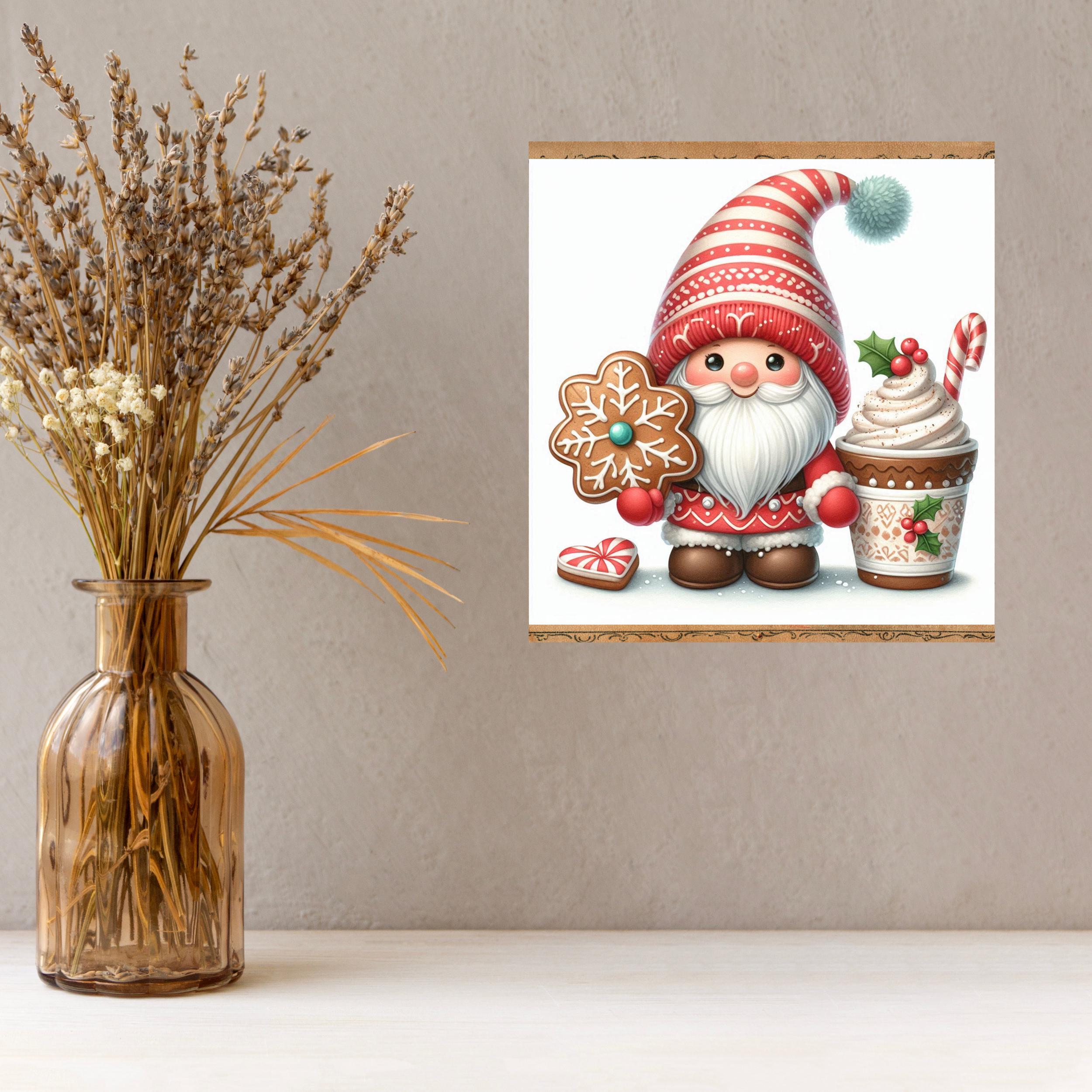 Gingerbread Gnomes Clipart - Set of 14 Festive Holiday Gnomes With ...