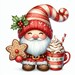 Gingerbread Gnomes Clipart - Set of 14 Festive Holiday Gnomes With ...