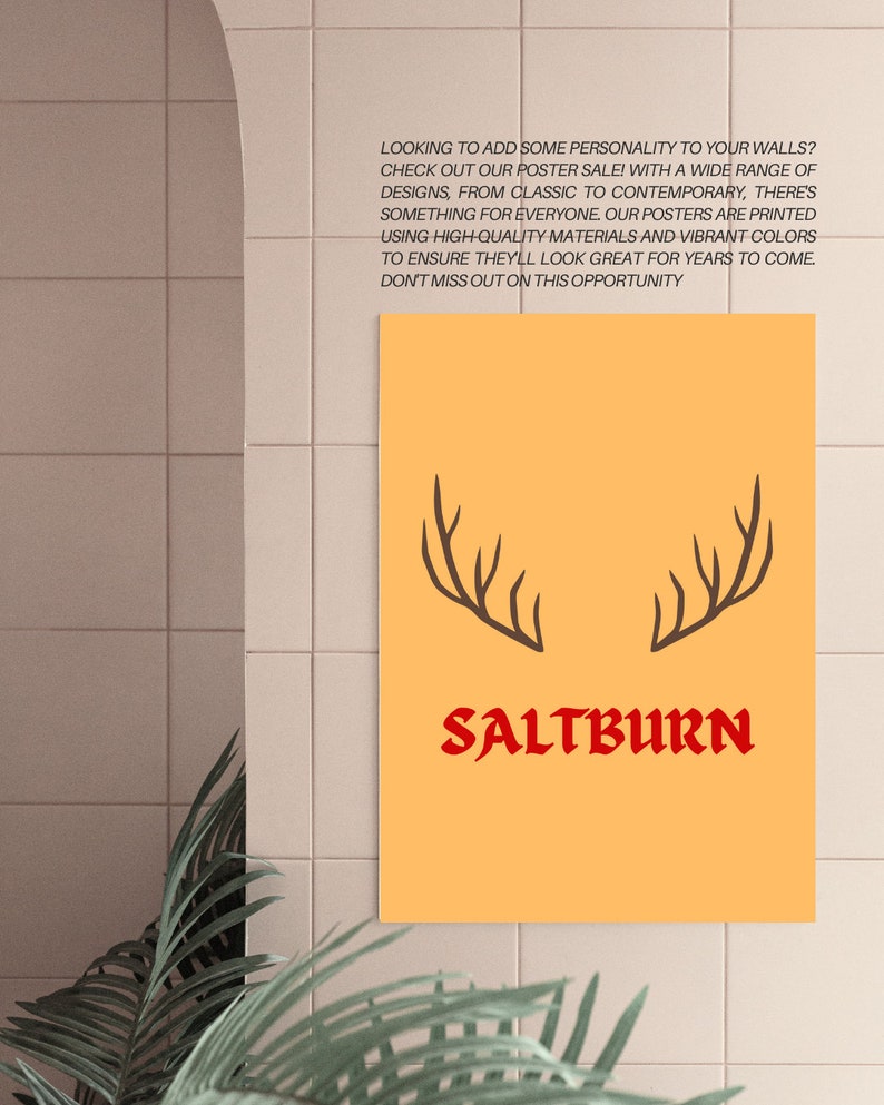 Saltburn Printable Poster Wall Poster A1 Jacob Elordi Digital Prints - Etsy