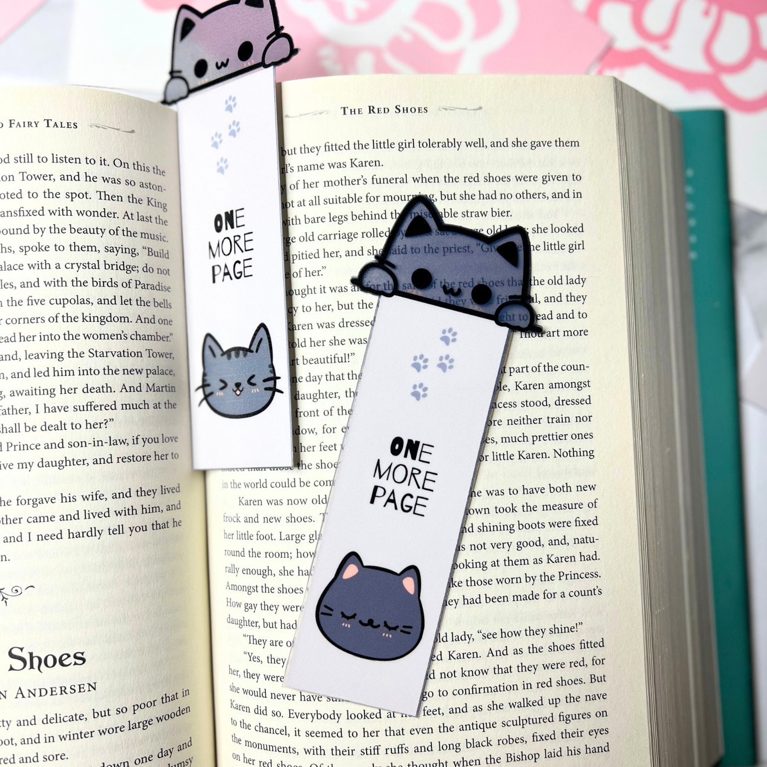 Kawaii Bookmark Cute Bookmark Cat Bookmark Cartoon Bookmark Japanese ...