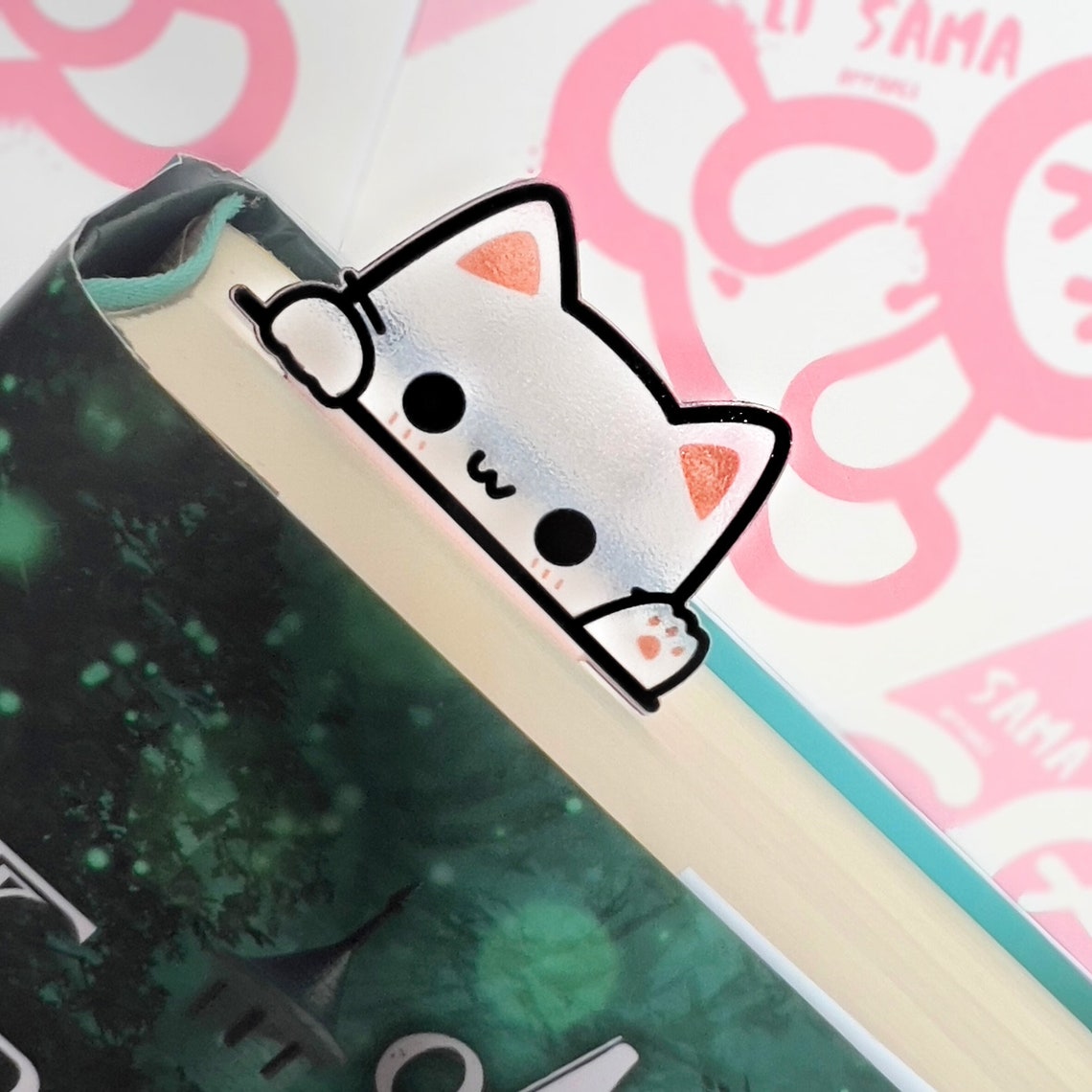 Kawaii Bookmark Cute Bookmark Cat Bookmark Cartoon Bookmark Japanese ...
