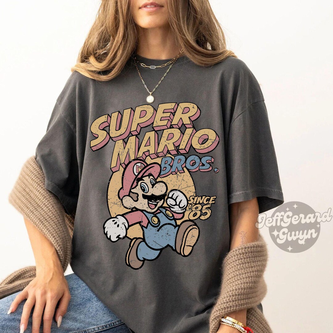 Retro Super Mario Co. 1985 Comfort Colors Shirt, Super Mario Shirt ...