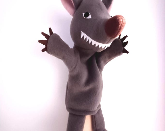 Wolf Puppet Paper Craft Printable Finger Puppet Kids Craft Animal ...