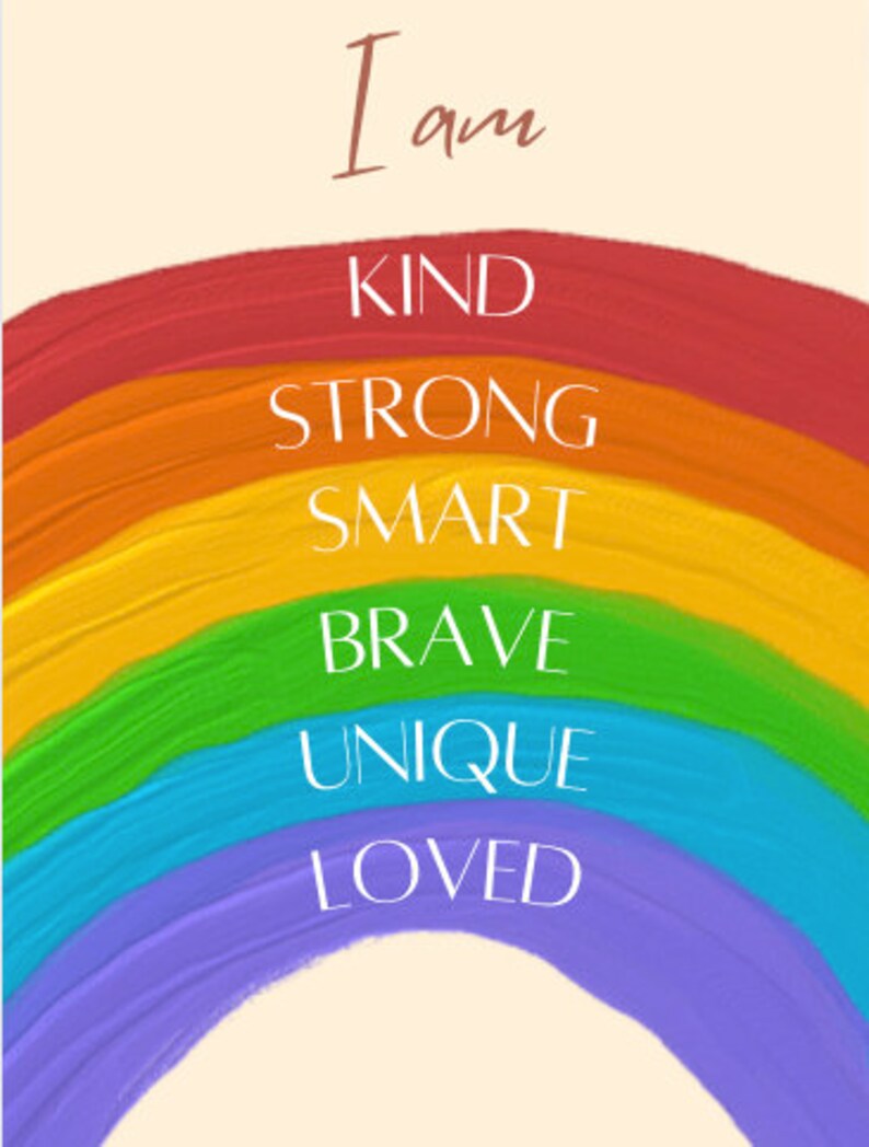 Bilingual Affirmations for Kids Poster, English and French, Classroom ...