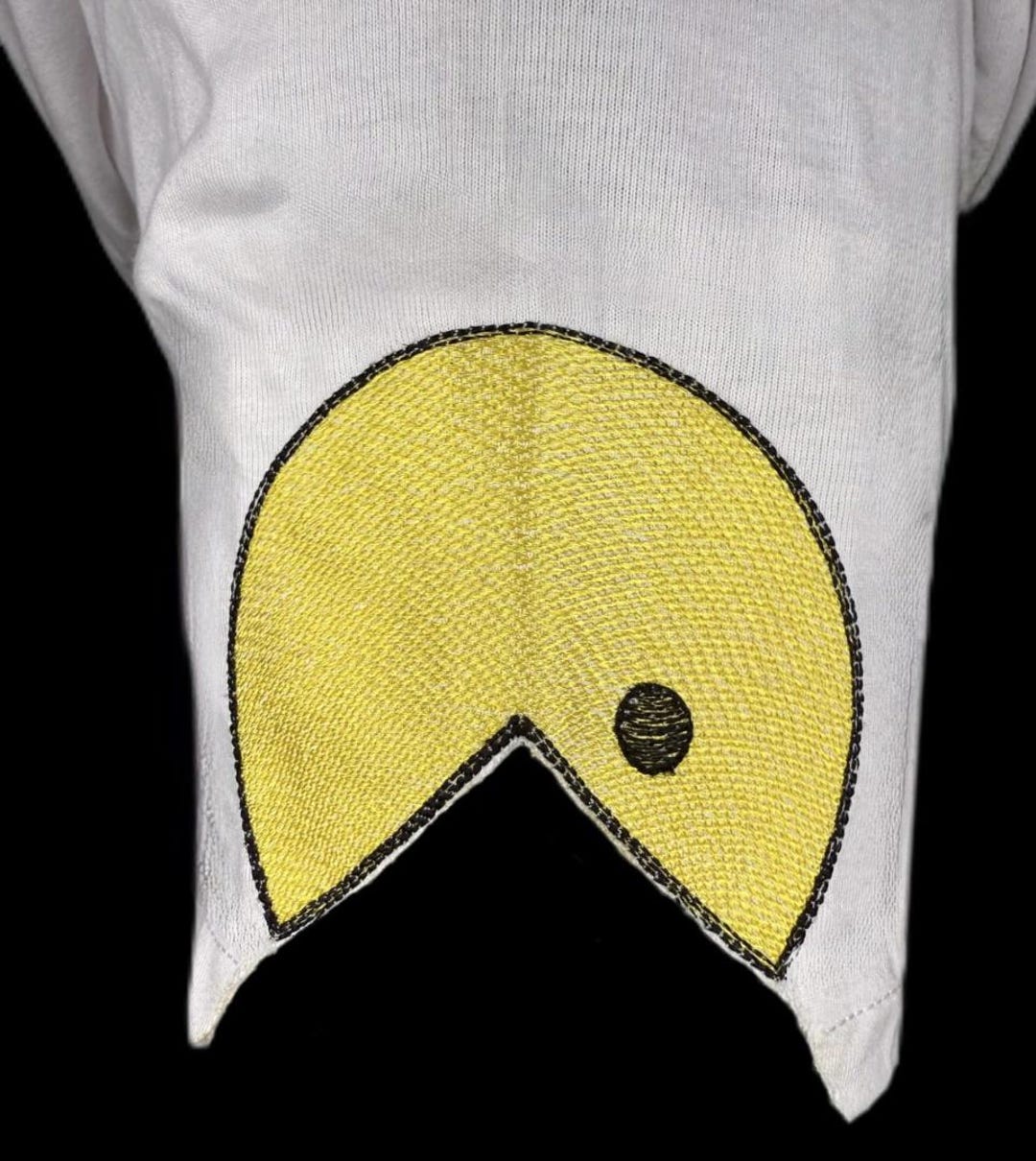 Pac Man Split Bow Machine Embroidery Design Christmas Pac Man Bow ...