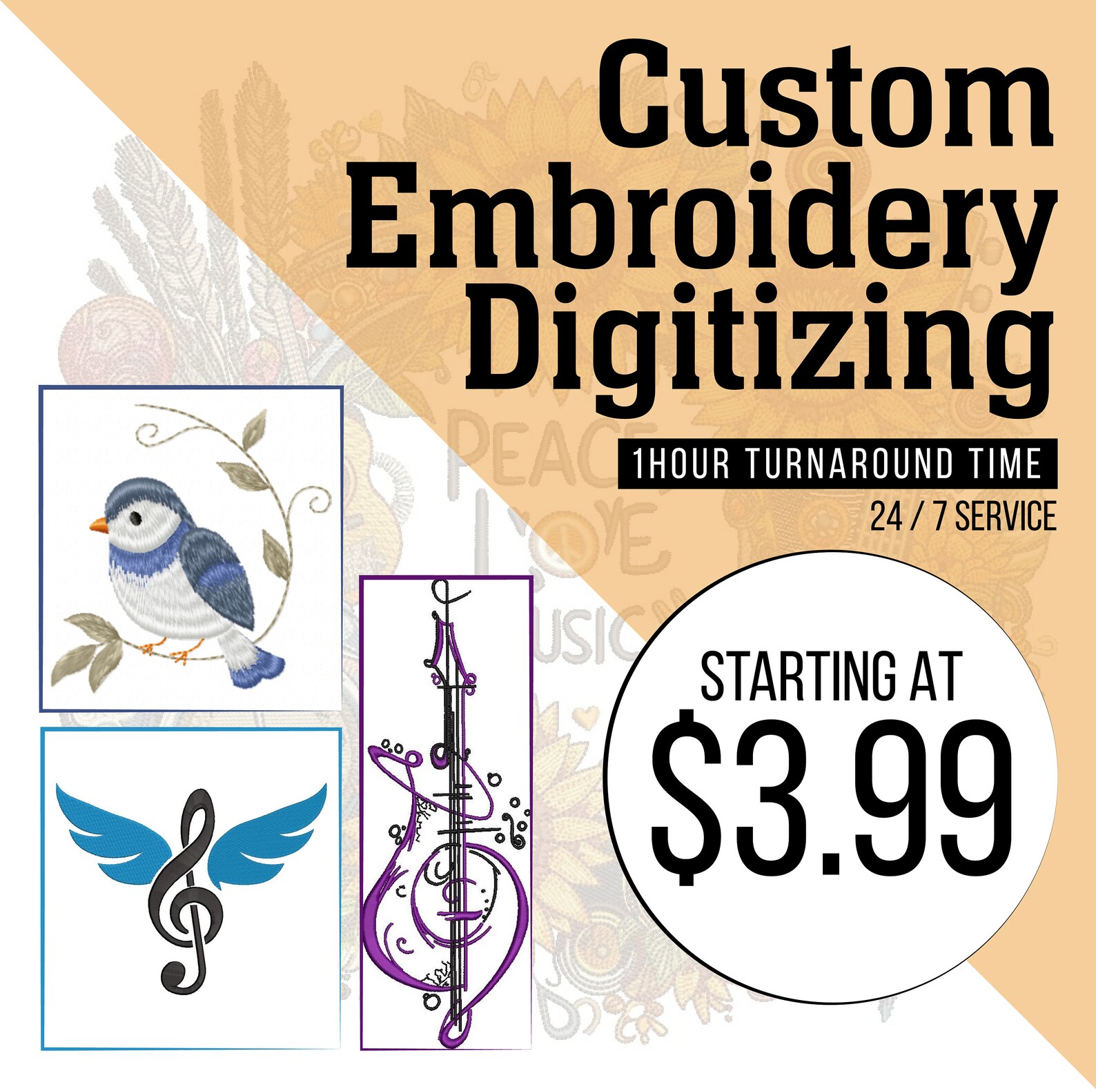 Custom Embroidery Design, Embroidery Digitizing Service, Custom ...
