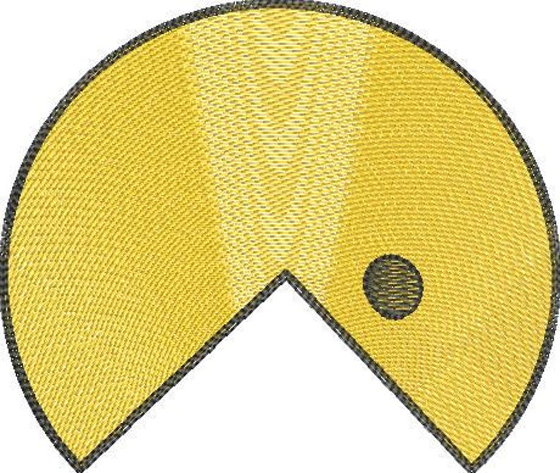 Pac Man Split Bow Machine Embroidery Design Christmas Pac Man Bow ...