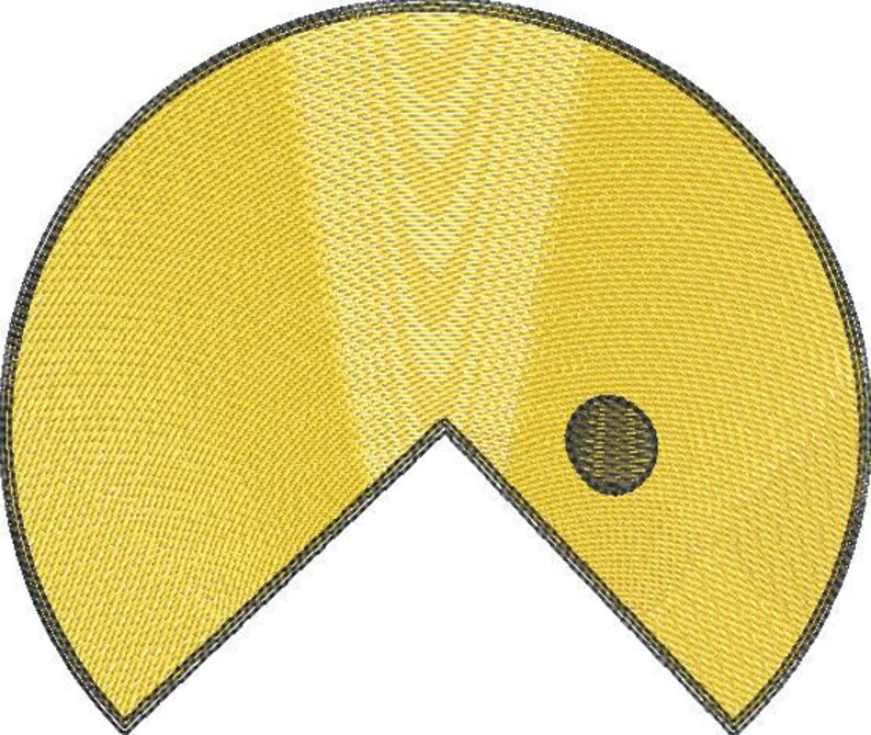 Pac Man Split Bow Machine Embroidery Design Christmas Pac Man Bow ...