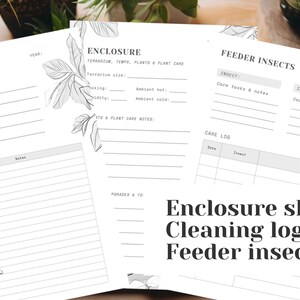 Crested Gecko Care Diary, Reptile Logbook Calendar A5 & US Letter Paper ...