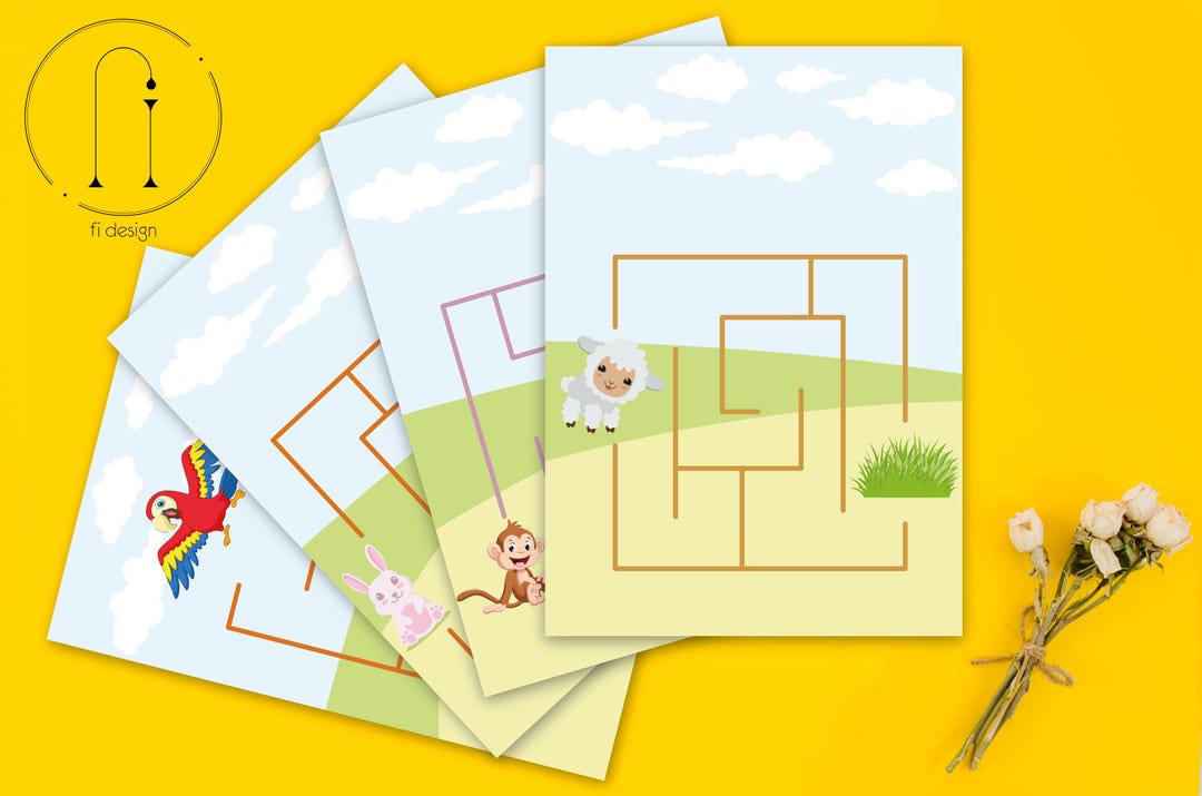 35 Printable Mazes for Kids, Fun Animal Activities, Mazes Challenge ...