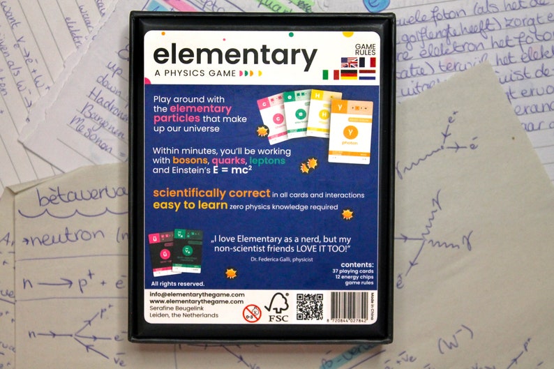 Physics Card Game | Elementary Particles - Etsy