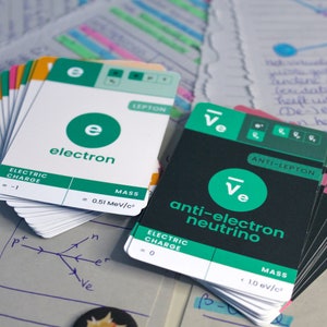 Physics Card Game | Elementary Particles - Etsy