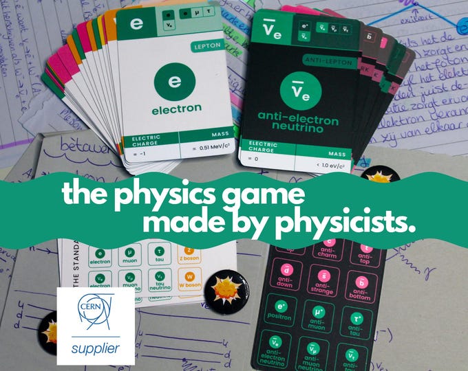 Particle Physics Playing Cards With Plastic Case - Etsy