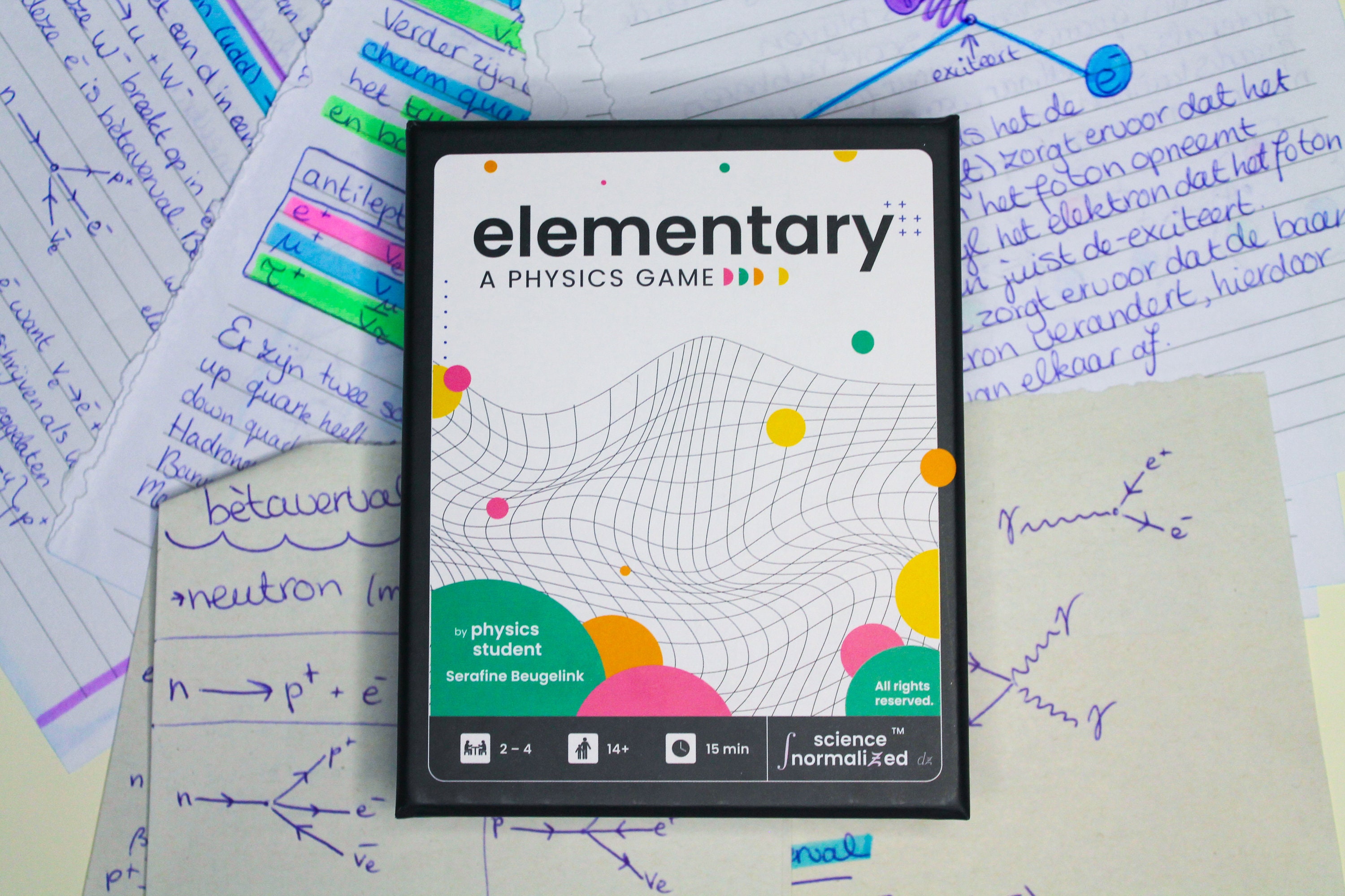 Elementary: a Physics Game Elementary Particle Physics Card Game - Etsy