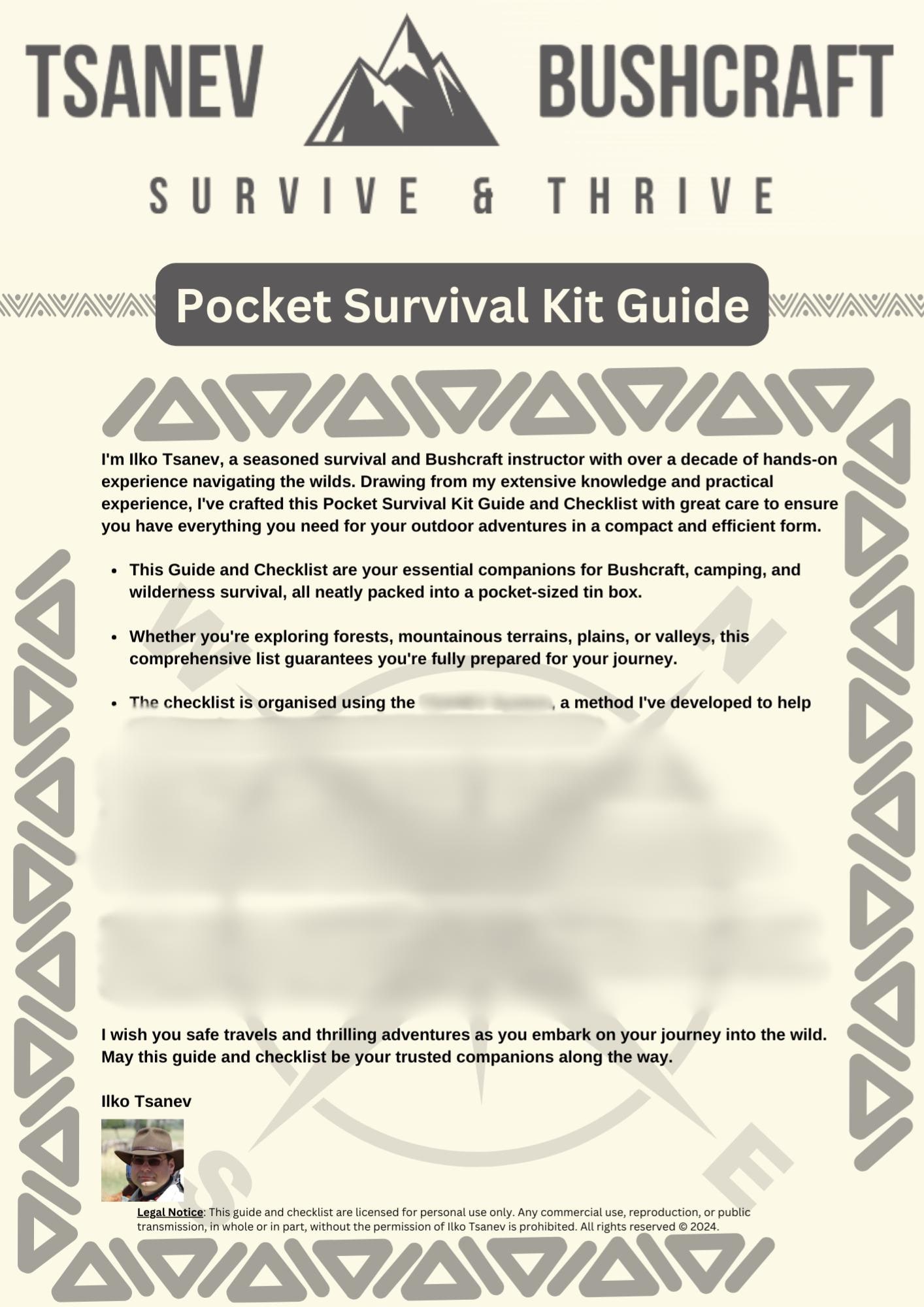 Pocket Survival Kit Guide & Checklist - Etsy
