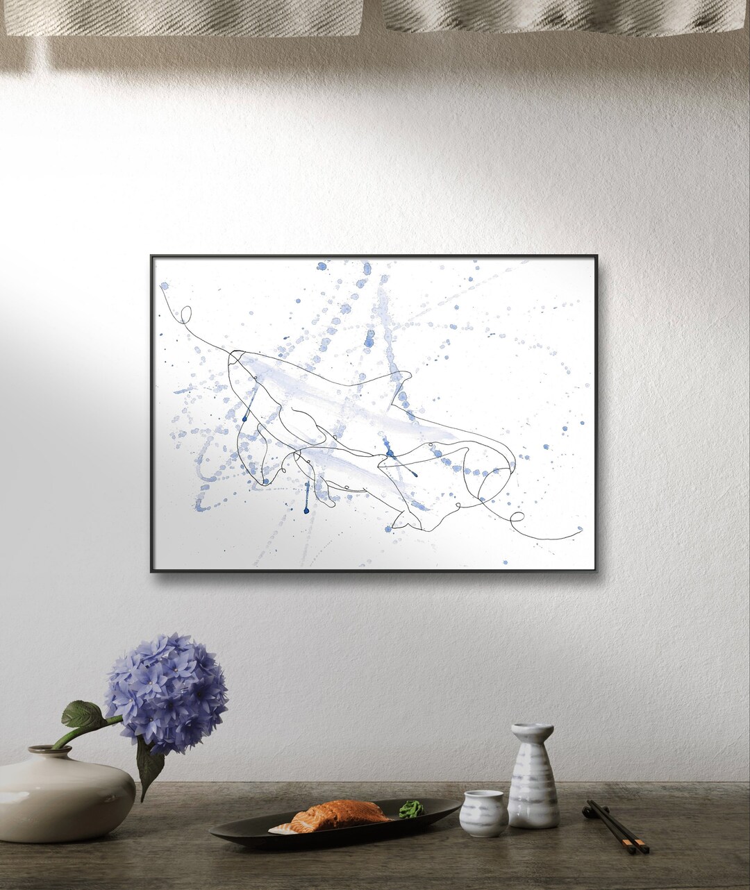 Vaquita in Line for Extinction Aquarelle and Ink on Paper Original ...