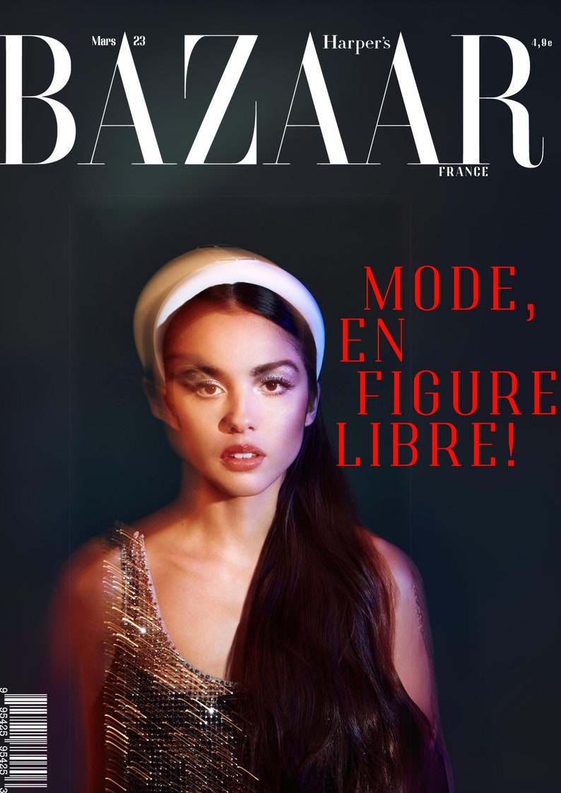 Template / model de la couverture du magazine harper's Bazaar ...