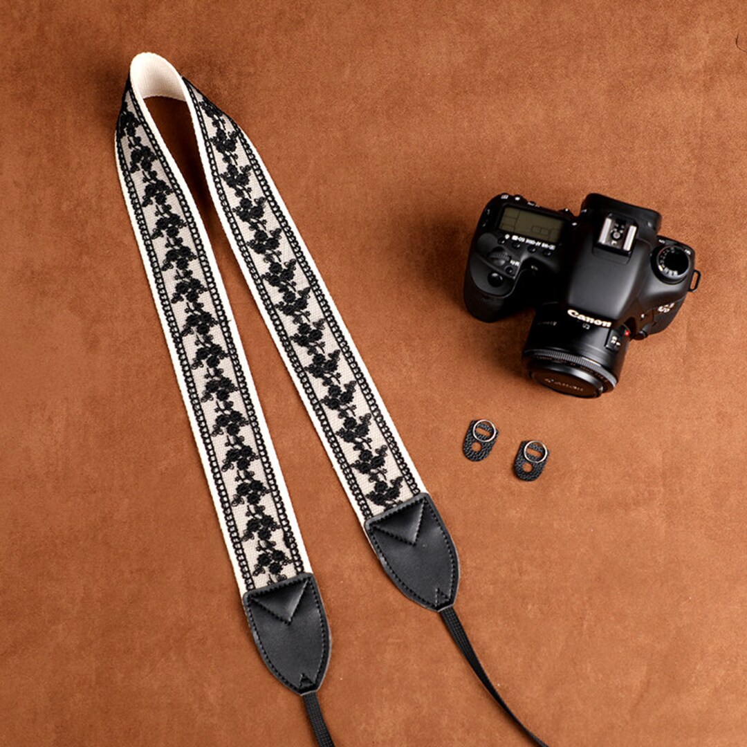 Black Lace Strap for Camera, Handmade Camera Strap, Gift for ...