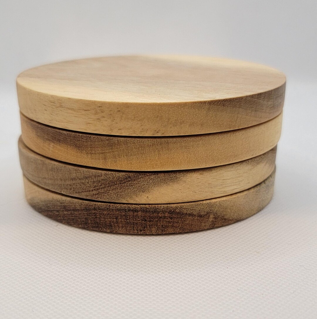 Wood Coasters/set of 4/candle Coasters/drink Coaster - Etsy