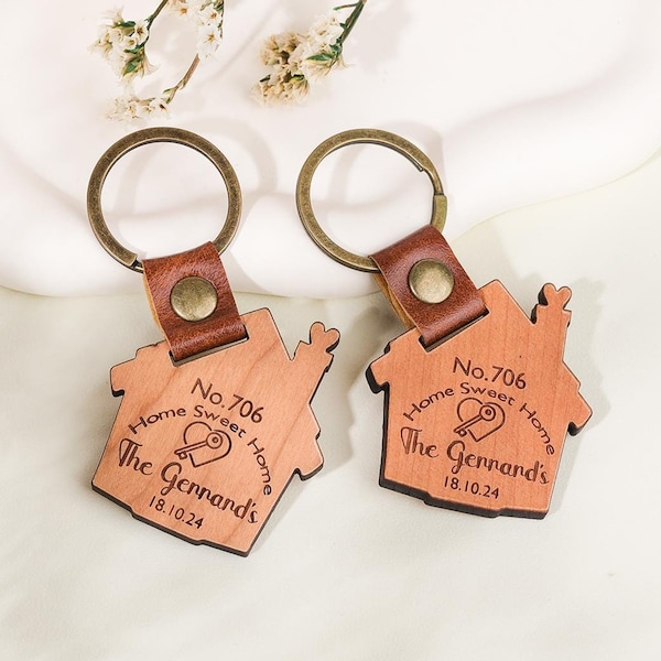 Home Keychain - Etsy