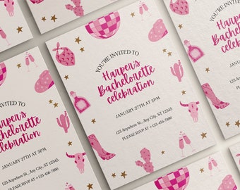 Hen Do Invitation & Itinerary Template - Etsy