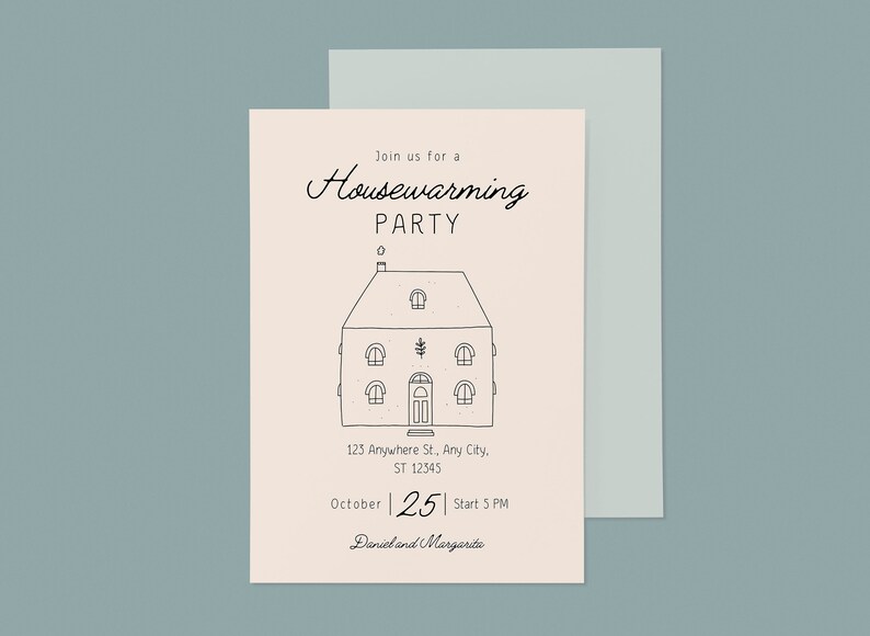 Customizable Housewarming Invite, New Home Celebration Evite, Digital ...