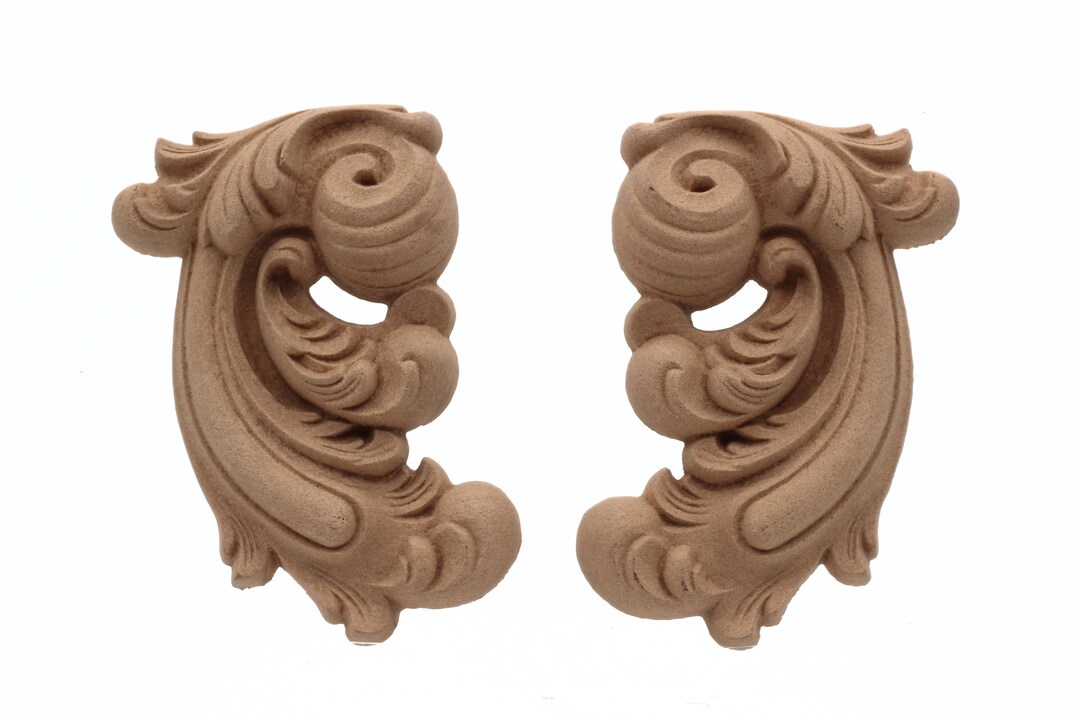 Curved Pattern Bendable Flexible Wood Applique Covering Right Left 8 ...