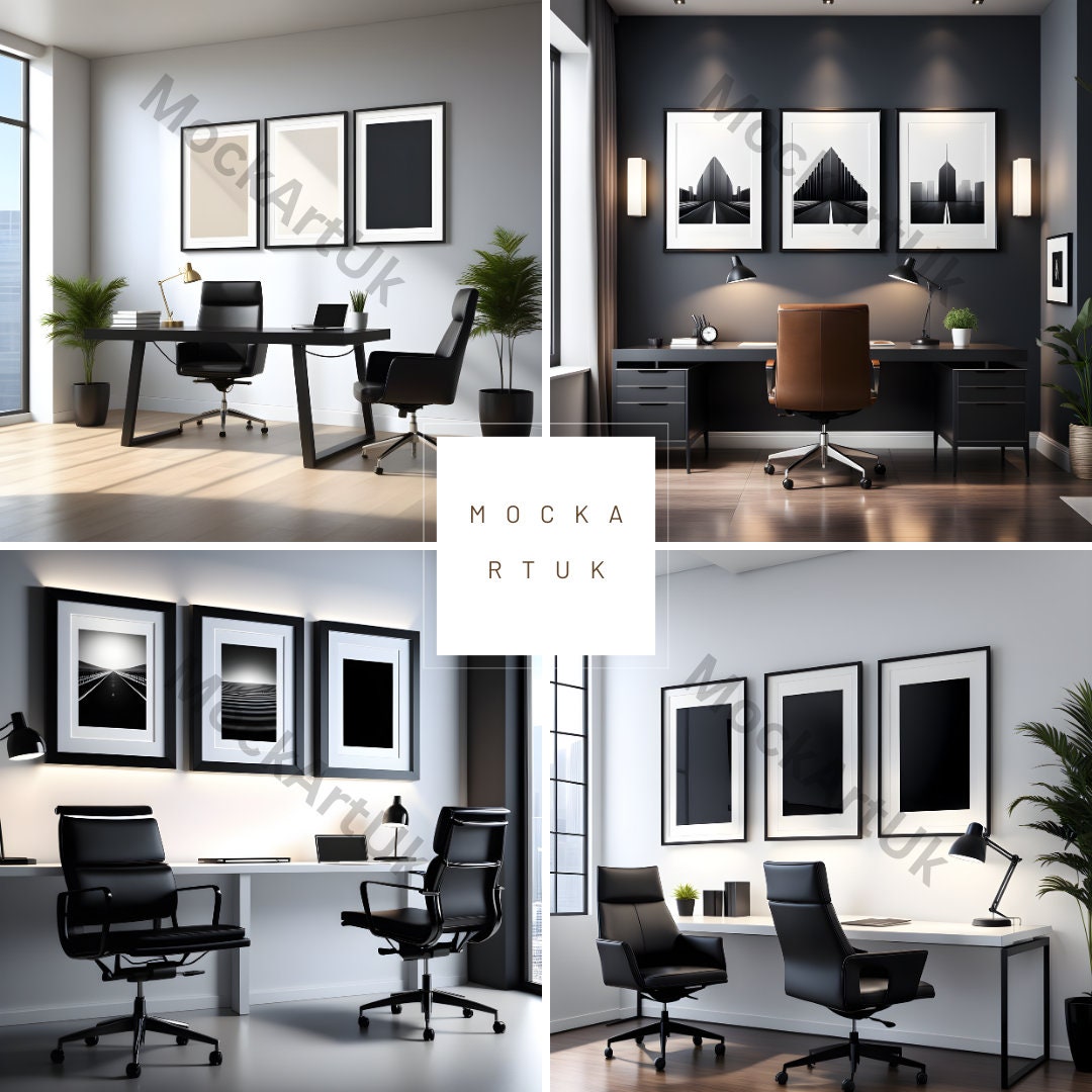 Interior Office Multi Picture Square Frame Mock up Bundle - Etsy