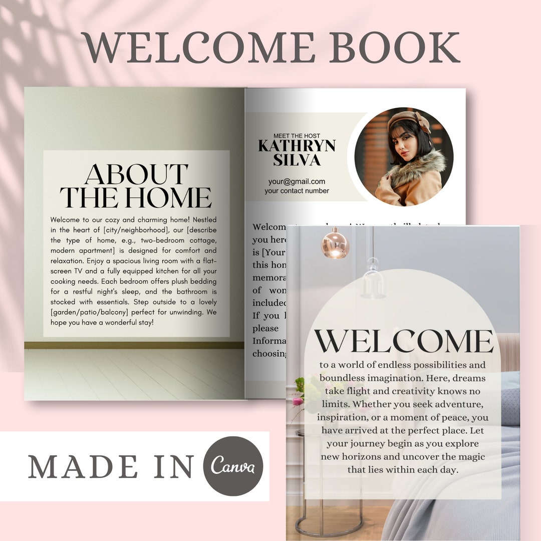 Unique Airbnb Welcome Book Rental Guest Journal Template Vacation Home ...