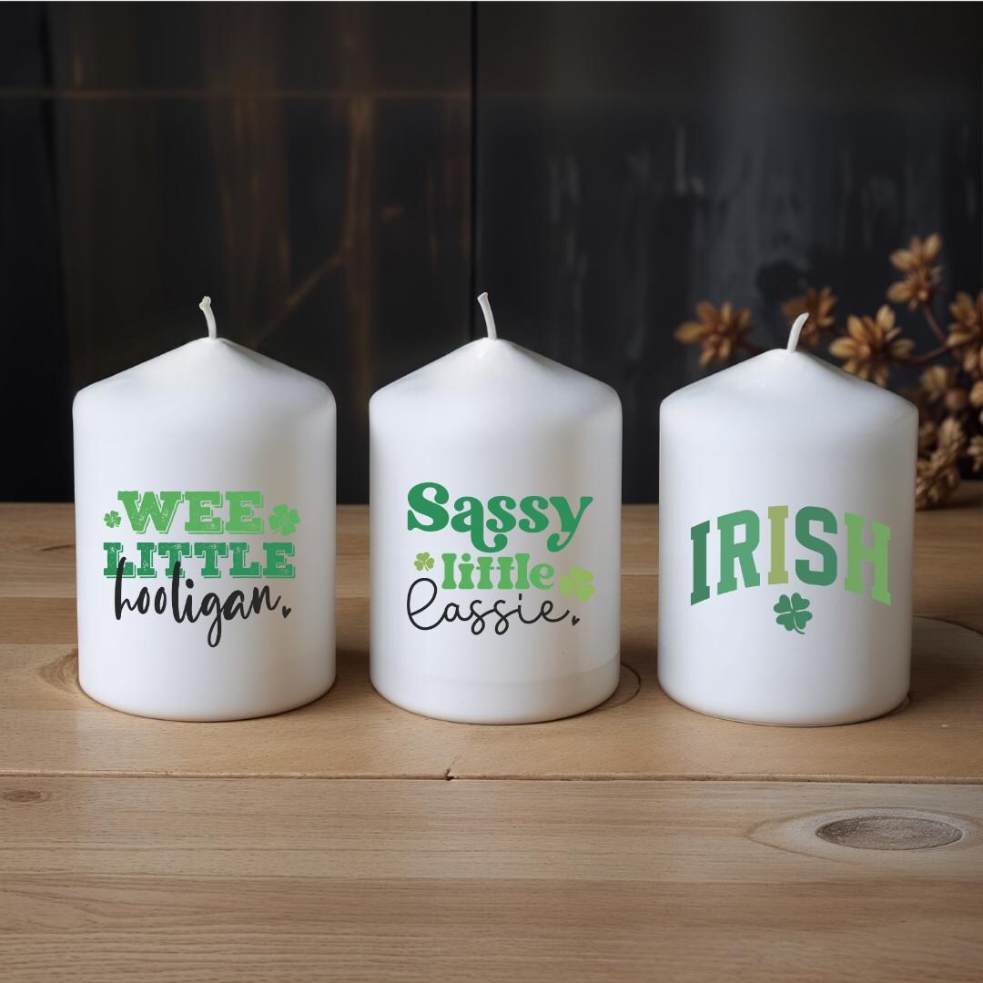 St Patricks Day Candle Wee Little Hooligan Sassy Little Cassie Funny ...