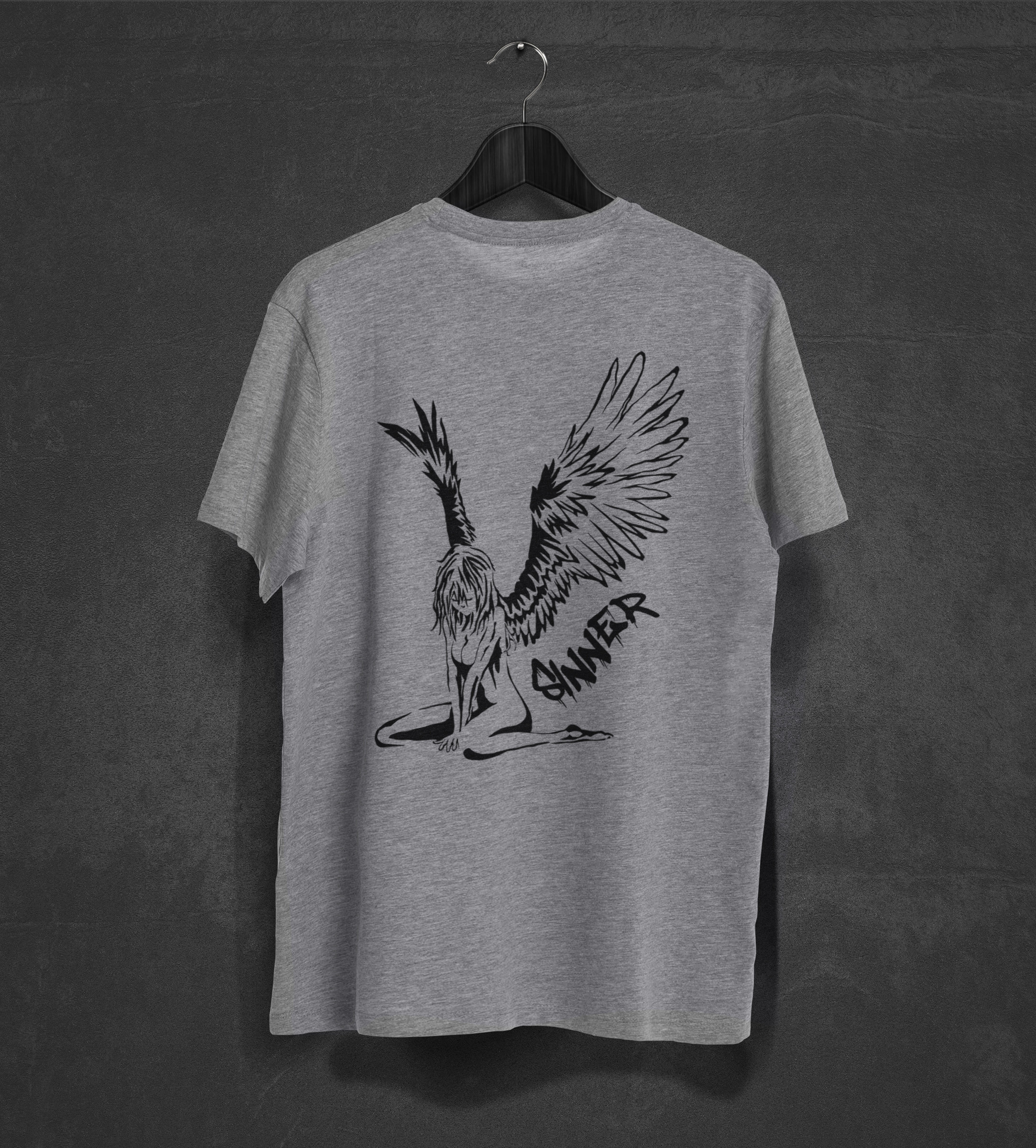 Fallen Angel T-shirt, Gothic T-shirt, Unisex Rave Clothing, Alternative ...
