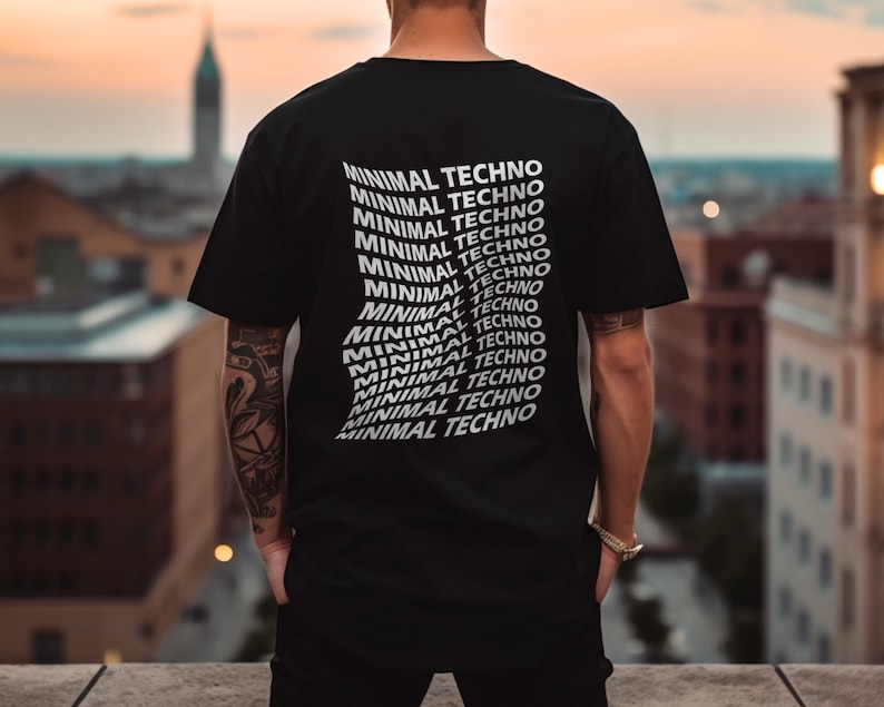 Minimal Techno T-shirt, Unisex Rave T-shirt, Men's Techno Tee, Women's Rave Wear, Techno ...
