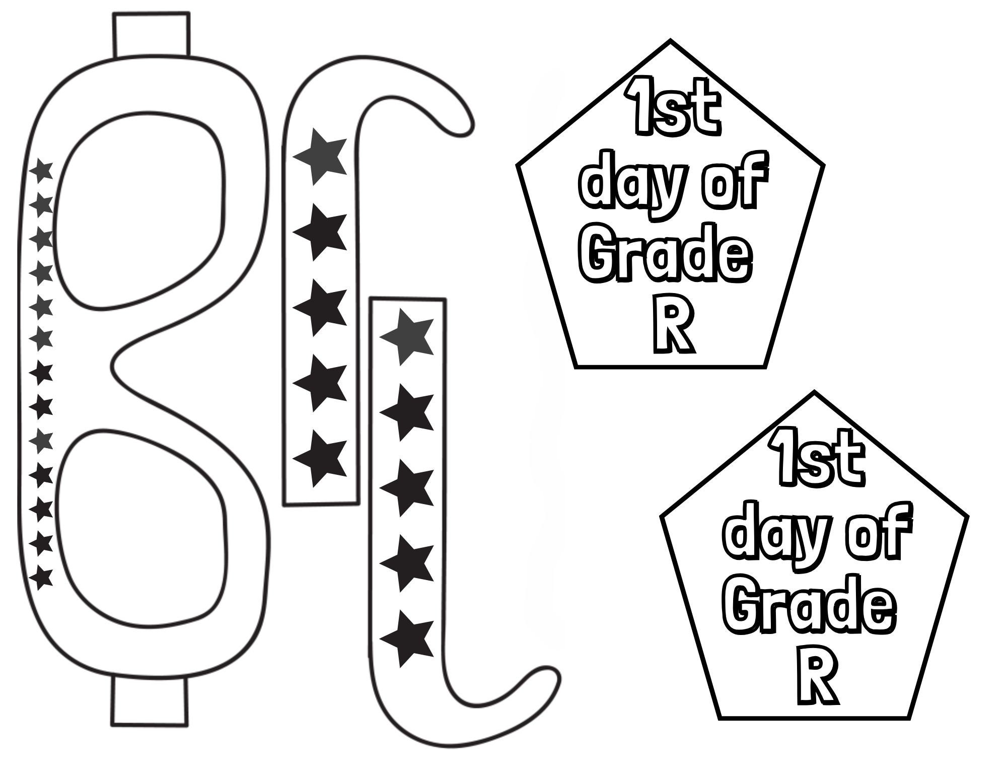 First Day of School Glasses Craft for Grade R and 1 - Etsy