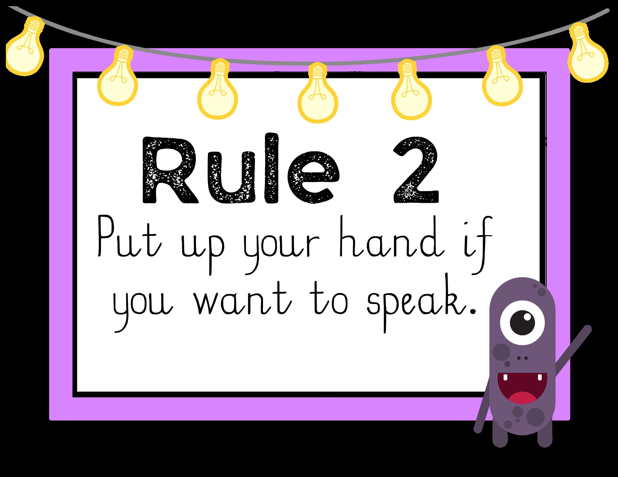 Monster Themed Classroom Rules - Etsy