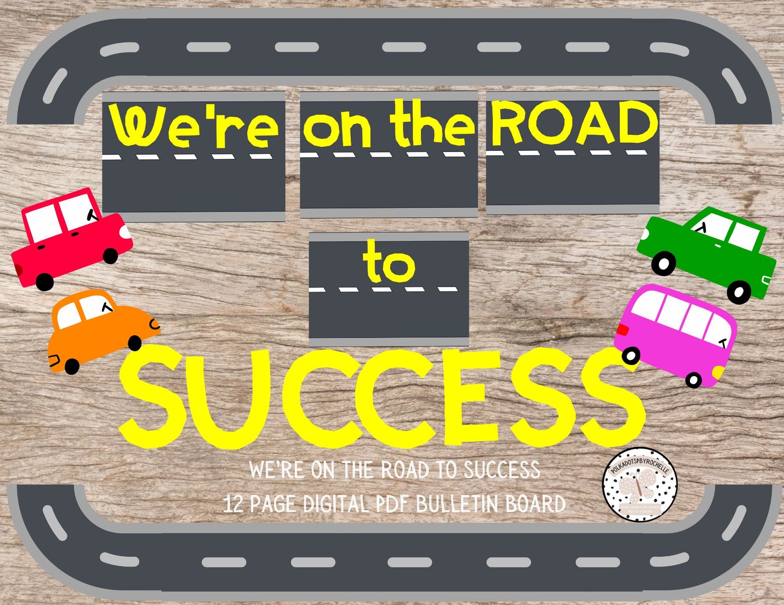We're on the Road to Success Bulletin Board Display - Etsy