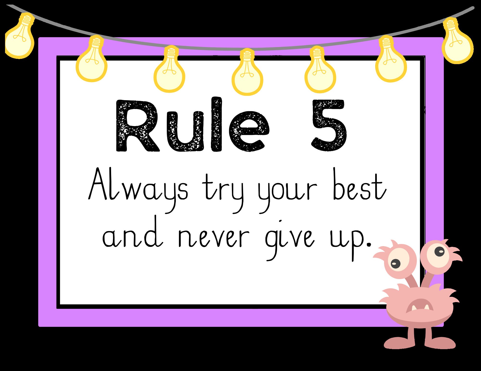 Monster Themed Classroom Rules - Etsy
