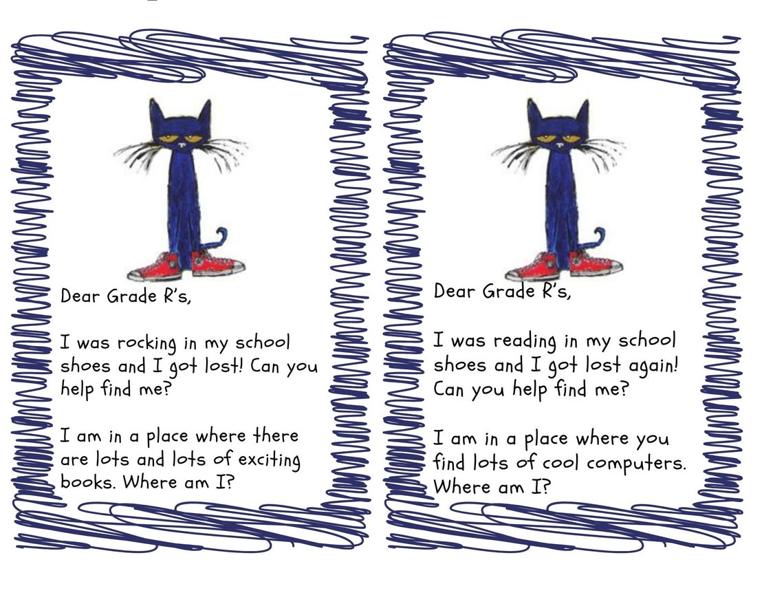 Pete the Cat - Rocking My School Shoes First Week of School Story, Tour ...