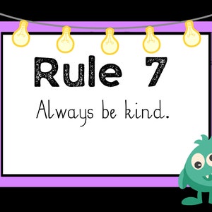 Monster Themed Classroom Rules - Etsy